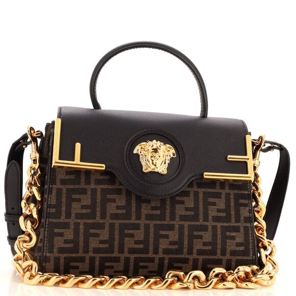 Versace | Bags | Versace X Fendi Fendace La Medusa Top Handle Bag Zucca ...